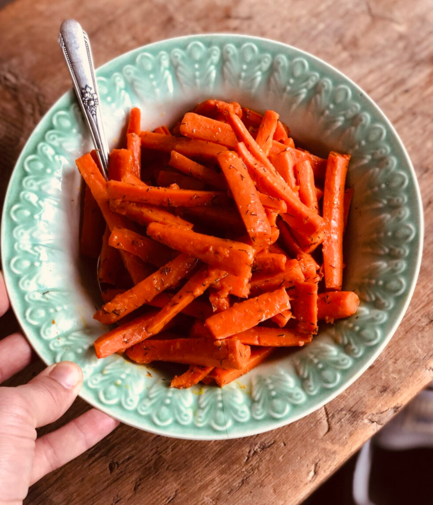 Dill Buttered Carrots - Vintage Dish & Tell