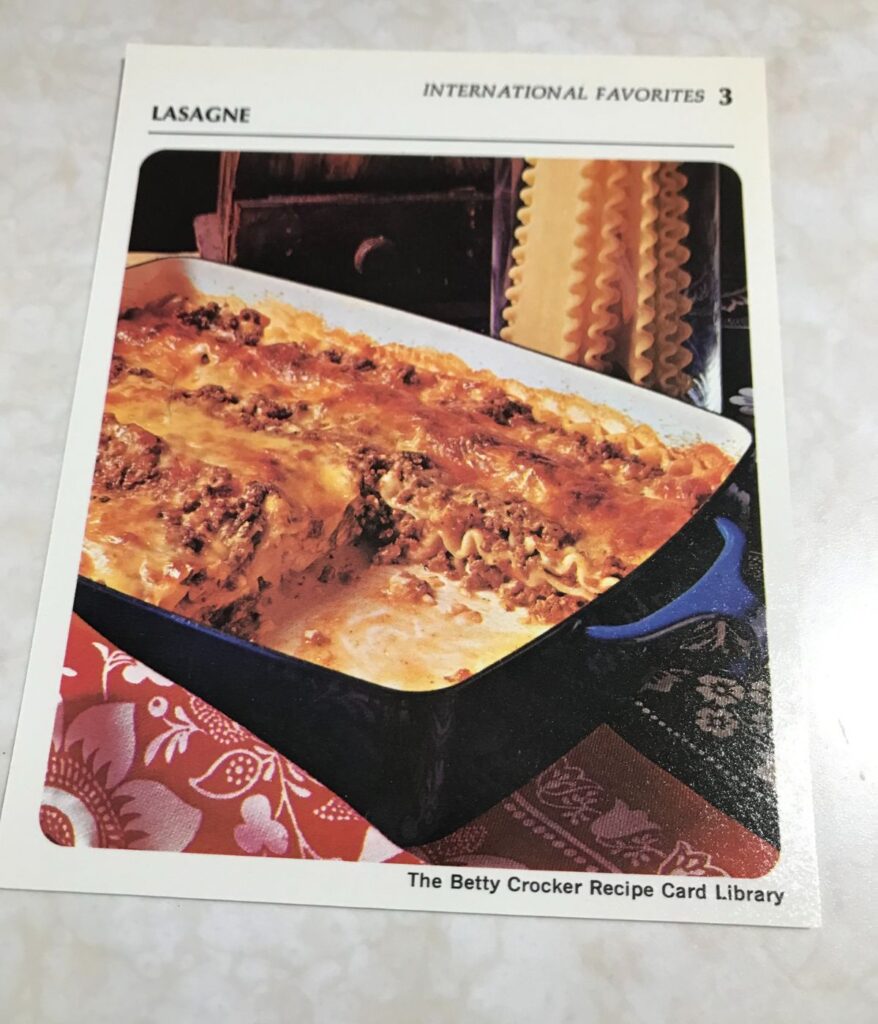 Party Lasagna - Vintage Dish & Tell